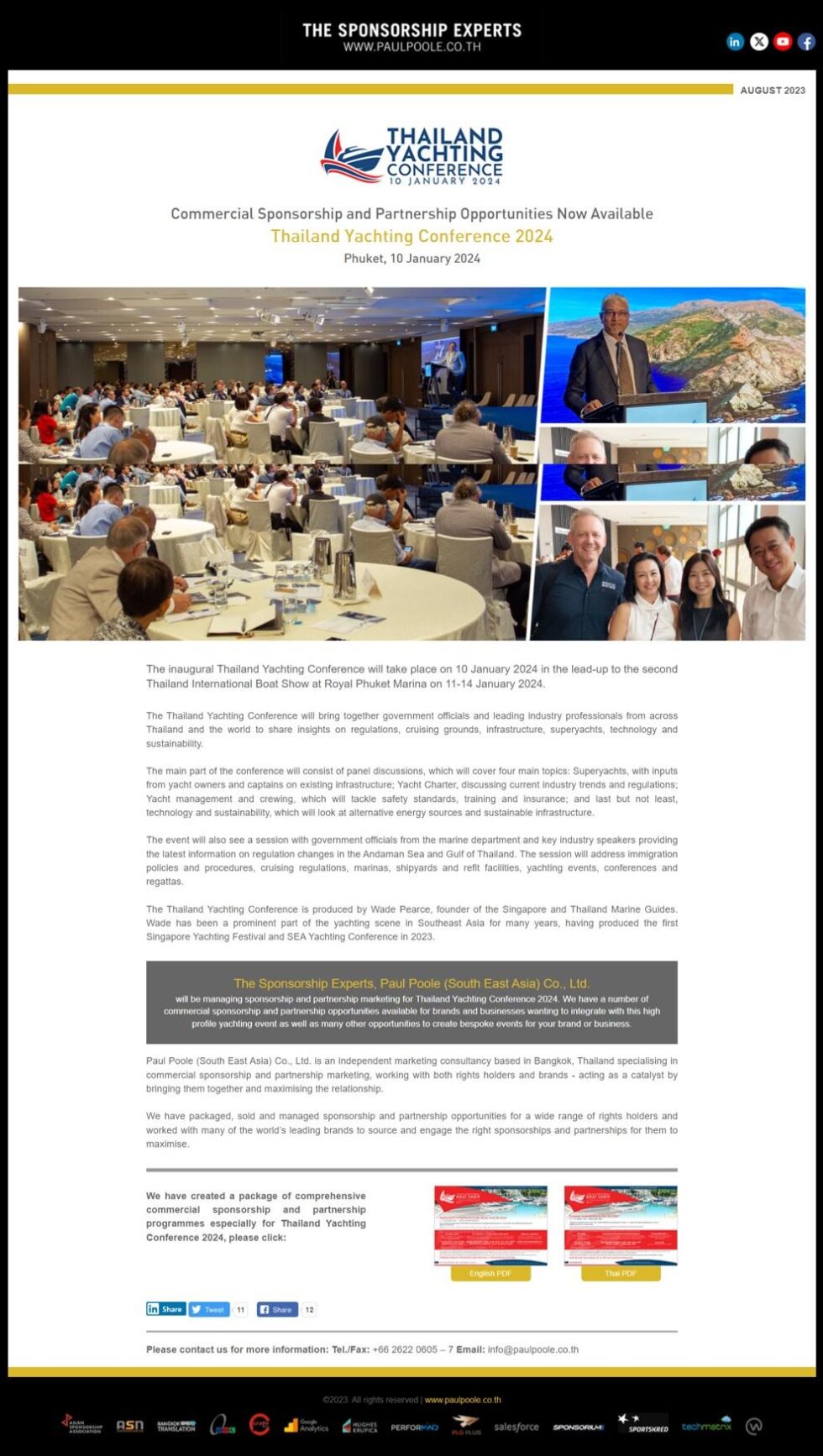 Commercial Sponsorship and Partnership Opportunities Now Available ...